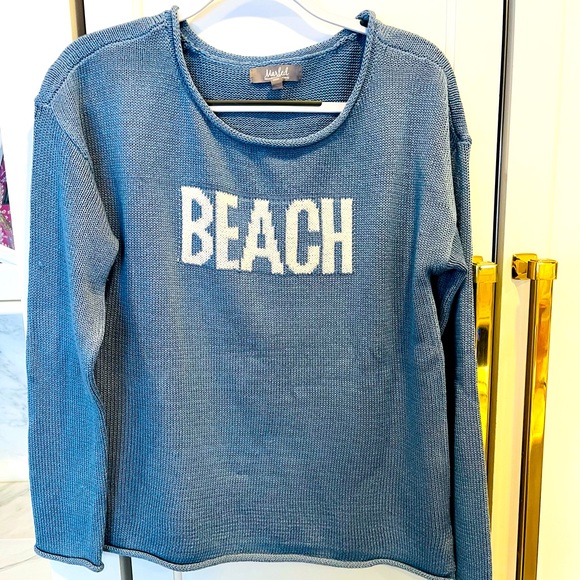 Marled | Sweaters | Marled Beach Sweater In Dusty Blue Size Medium Like ...